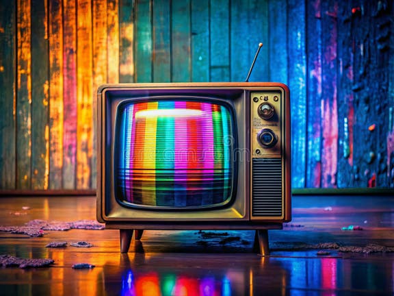 Vintage Television Glitch Distorted Signal Analog Error Screen and ... Vintage Television Glitch Distorted Signal Analog Error Screen and ...