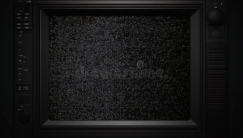 Vintage Television Static Noise Retro Black Screen High Quality Image ...