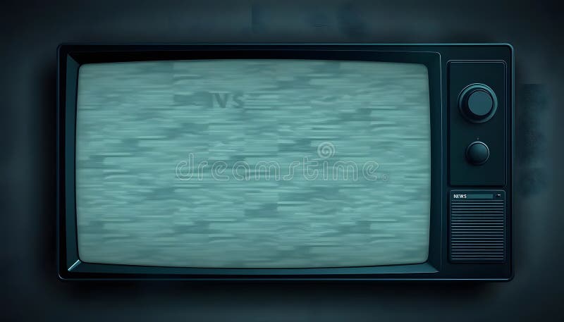 Vintage Television Static: a Retro Technological Artifact Stock ...