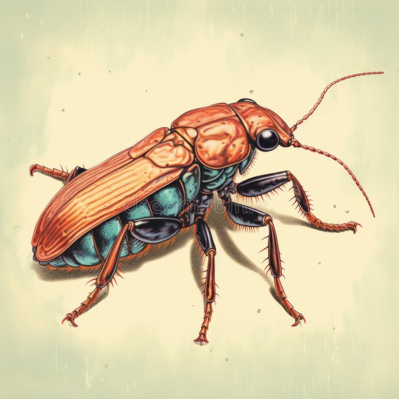 Vintage Termite Illustrations in Pastel by Robert Huston Stock ...