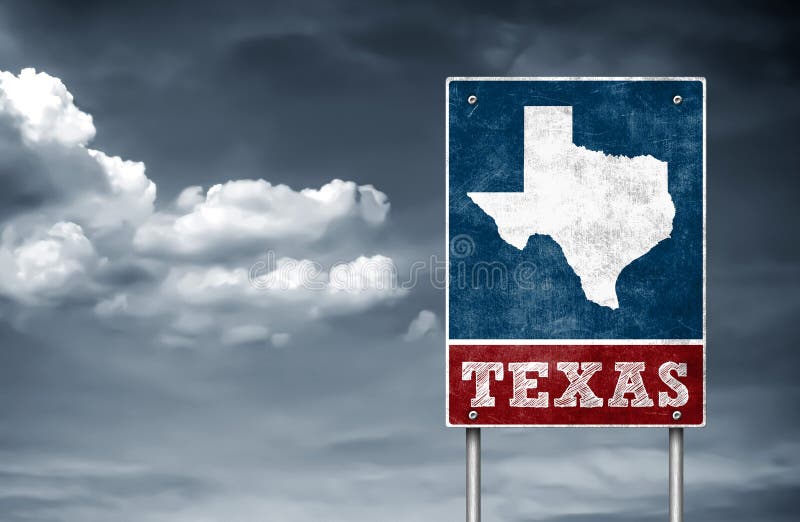 Texas road map stock illustration. Illustration of houston - 68744382