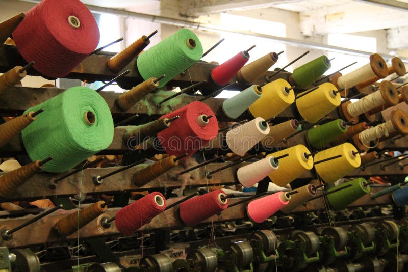 Vintage Textile Machine. stock image. Image of industry - 40802539