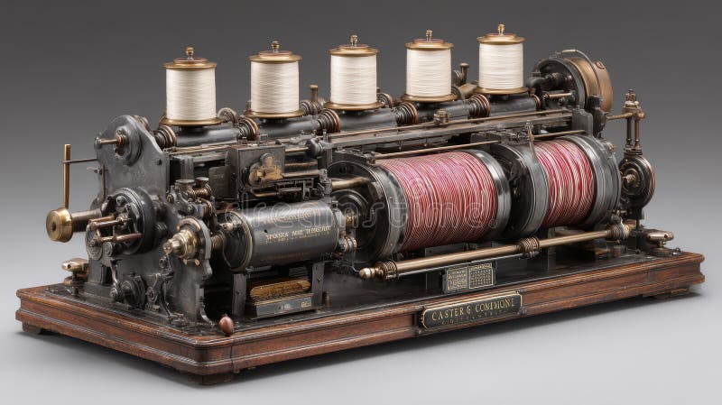 Vintage Textile Machine for Winding Thread in Classic Design Stock ...