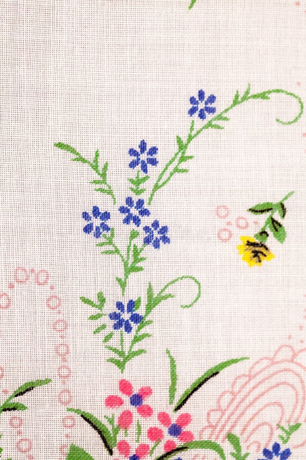Vintage Textile Texture with Beautiful Embroidery Stock Image - Image ...