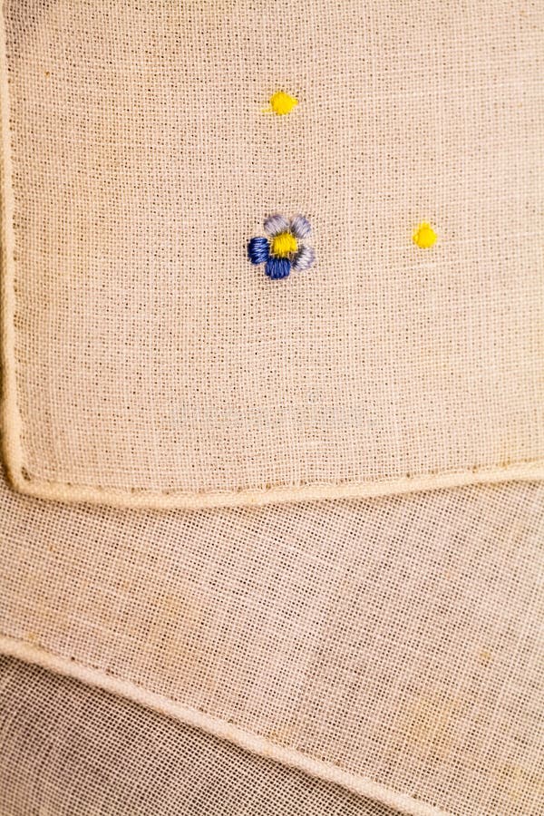 Vintage Textile Texture with Fine Embroidery Stock Image - Image of ...