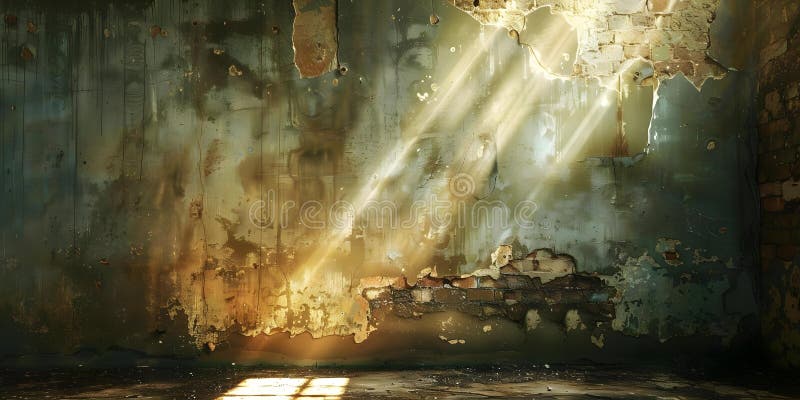 Vintage Texture Overlay with Dramatic Spotlight and Lens Flare Effect ...