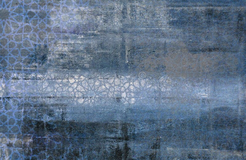 Vintage Texture Wallpaper and Islamic Pattern Stock Illustration ...