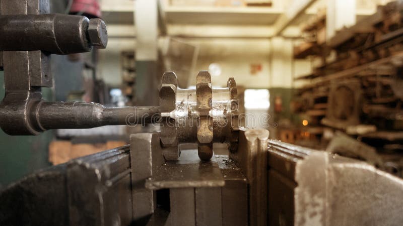 Vintage Thread Milling Machine Stock Image - Image of mill, drilling ...