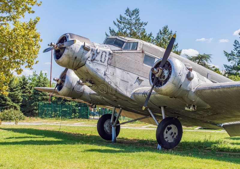 Vintage Three-engine Piston Commercial Airliner Editorial Stock Photo ...