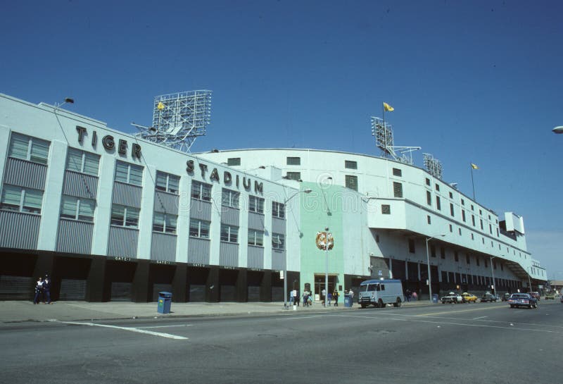 Vintage Tiger Stadium image stock éditorial. Image du detroit - 74625239