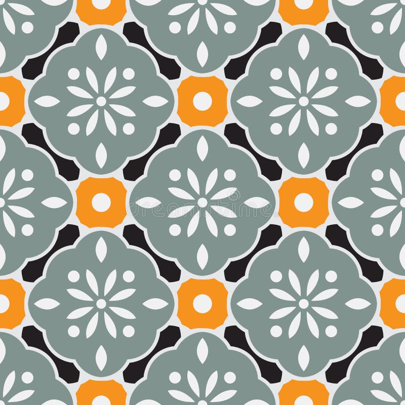 Vintage tile pattern stock vector. Illustration of geometry - 162789390