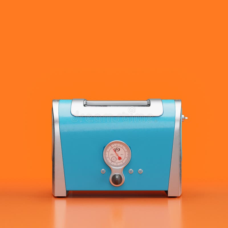 Top View of Toaster Isolated on White Stock Illustration - Illustration ...