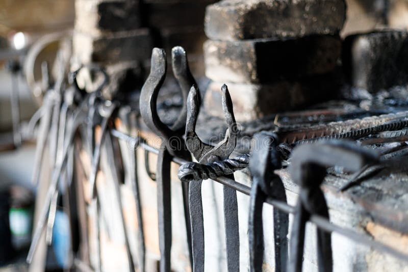 Vintage Tools in the Workshop, Craft Forge Stock Image - Image of skill ...