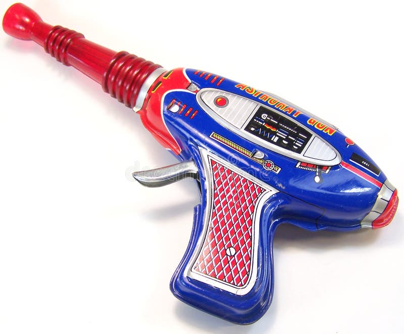 Vintage toy space gun stock image. Image of vintage, robot - 98279675