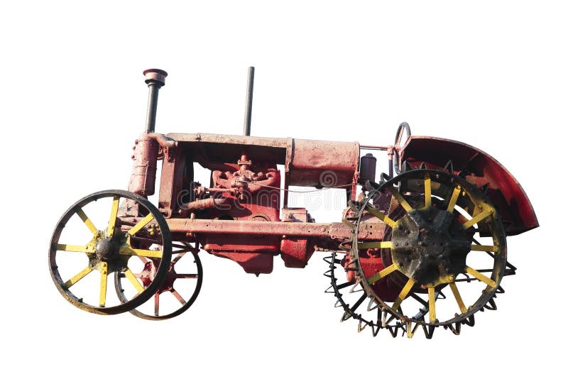 Vintage tractor. stock photo. Image of antique, farmland - 20479570