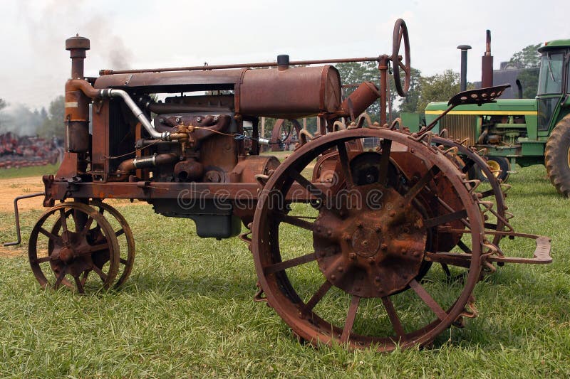 Vintage Tractor II stock image. Image of exhibition, agriculture - 185385