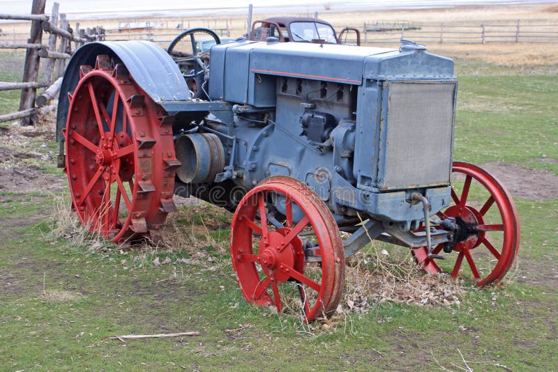Vintage tractor stock photo. Image of machines, countryside - 10617962