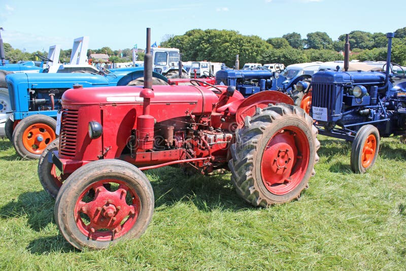 Vintage tractor stock image. Image of machine, tread - 114459973
