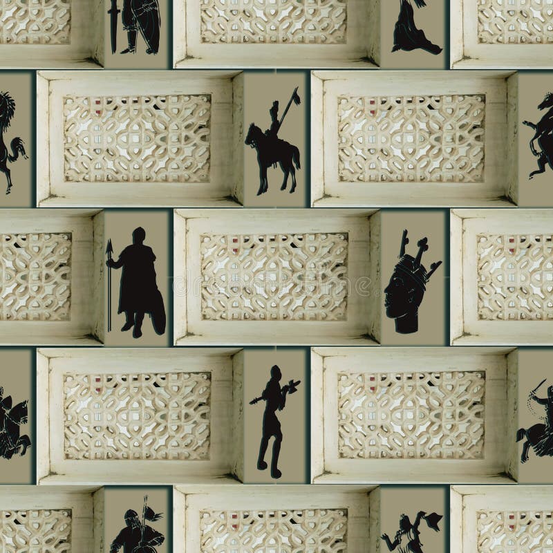 Vintage Traditional Seamless Pattern Design Stock Photo - Image of ...