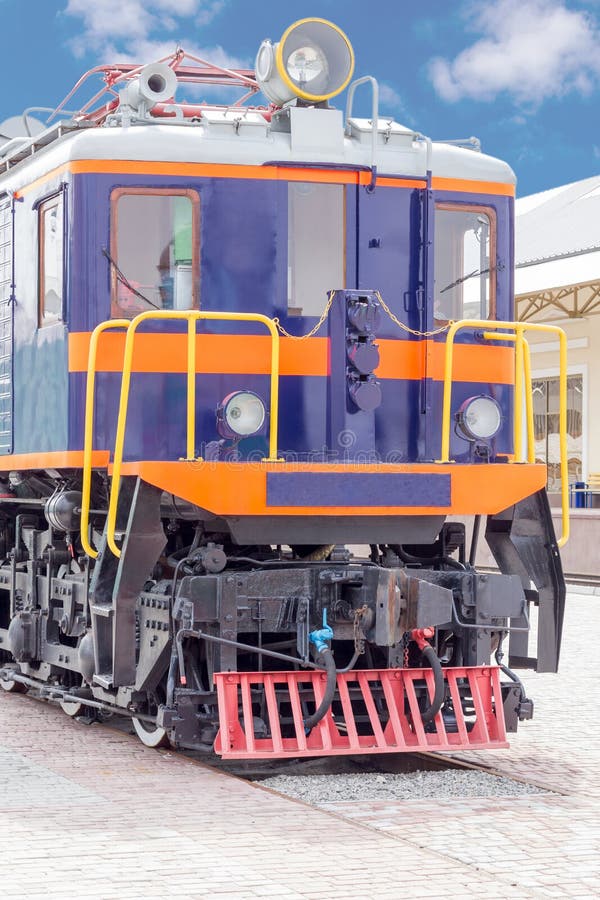 Vintage train front view stock image. Image of industry - 53446573