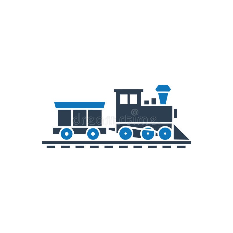 Vintage Train Icon stock illustration. Illustration of transport ...