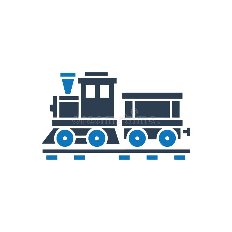 Vintage Train Icon stock illustration. Illustration of train - 373775057