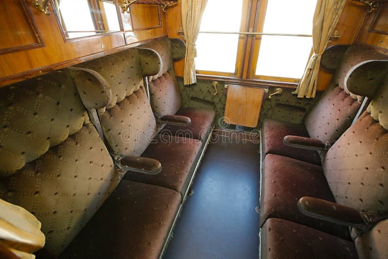 Vintage Train Interior stock photo. Image of interior - 45462216