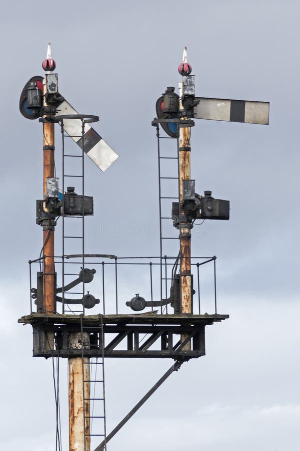 A vintage train signal stock image. Image of transport - 102891513