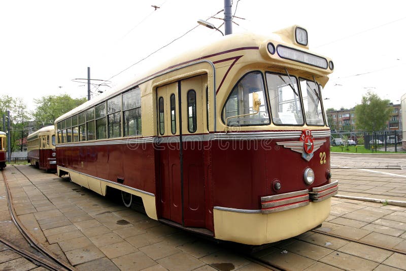 Vintage tram editorial stock image. Image of horizontal - 55646429