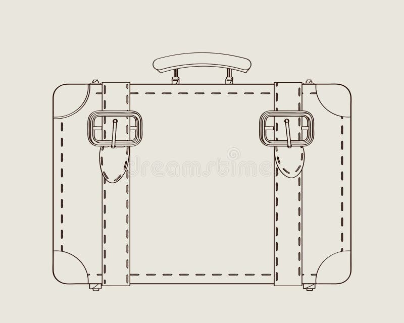 Vintage Suitcase Sketch Stock Illustrations – 1,615 Vintage Suitcase ...