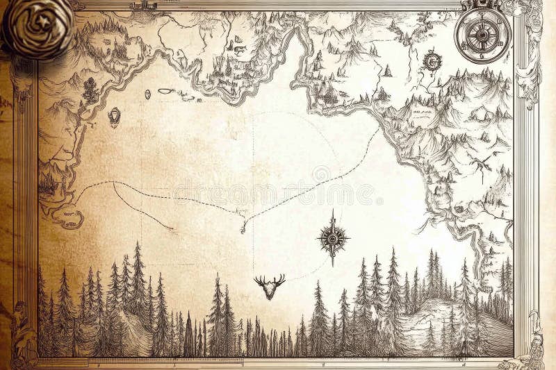 Treasure Map Border Clip Art