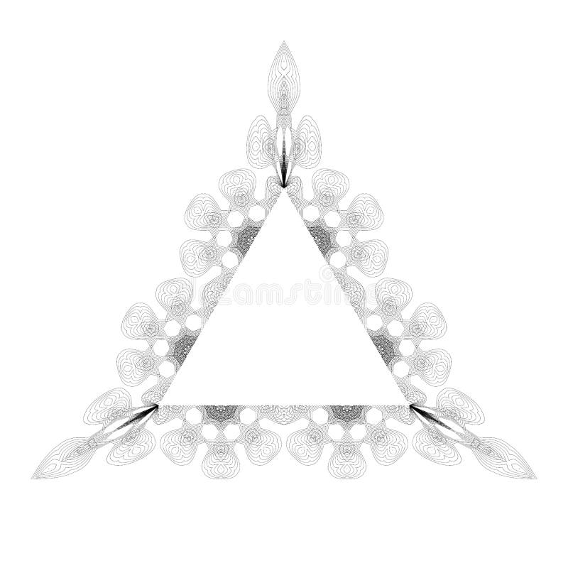 Vintage Triangle Frame stock vector. Illustration of design - 74288219