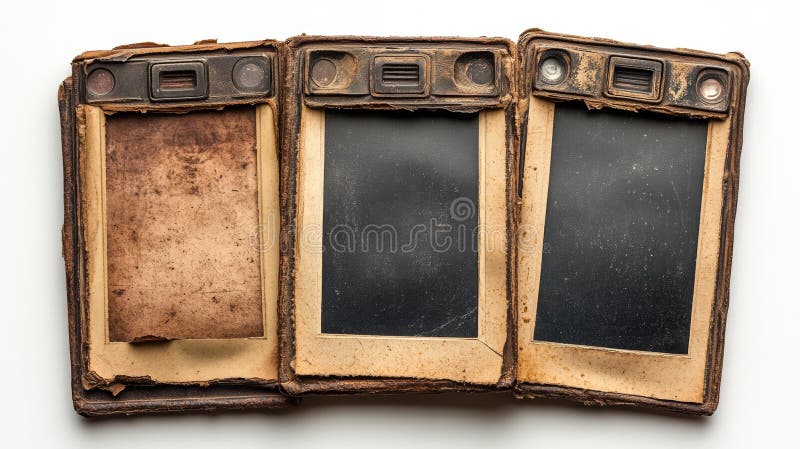Vintage Triple Frame Holder - Generative AI Stock Illustration ...