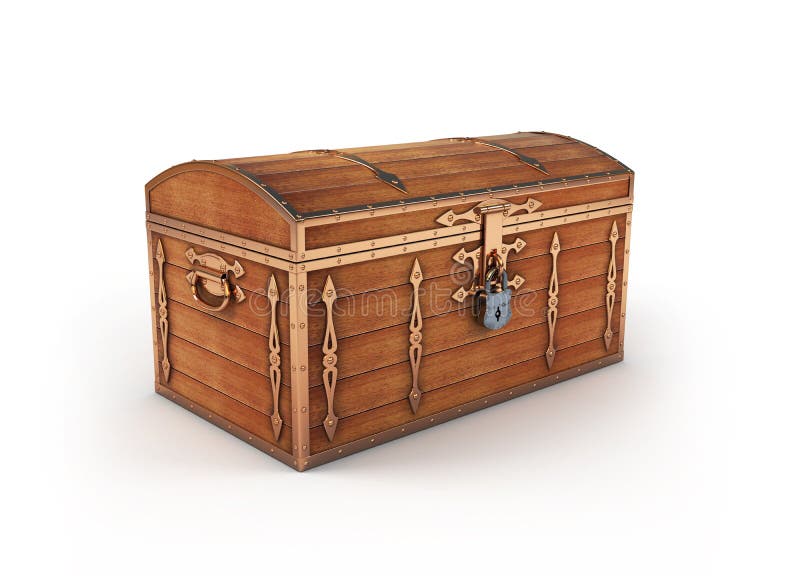 Vintage trunk stock illustration. Illustration of brown - 9308695