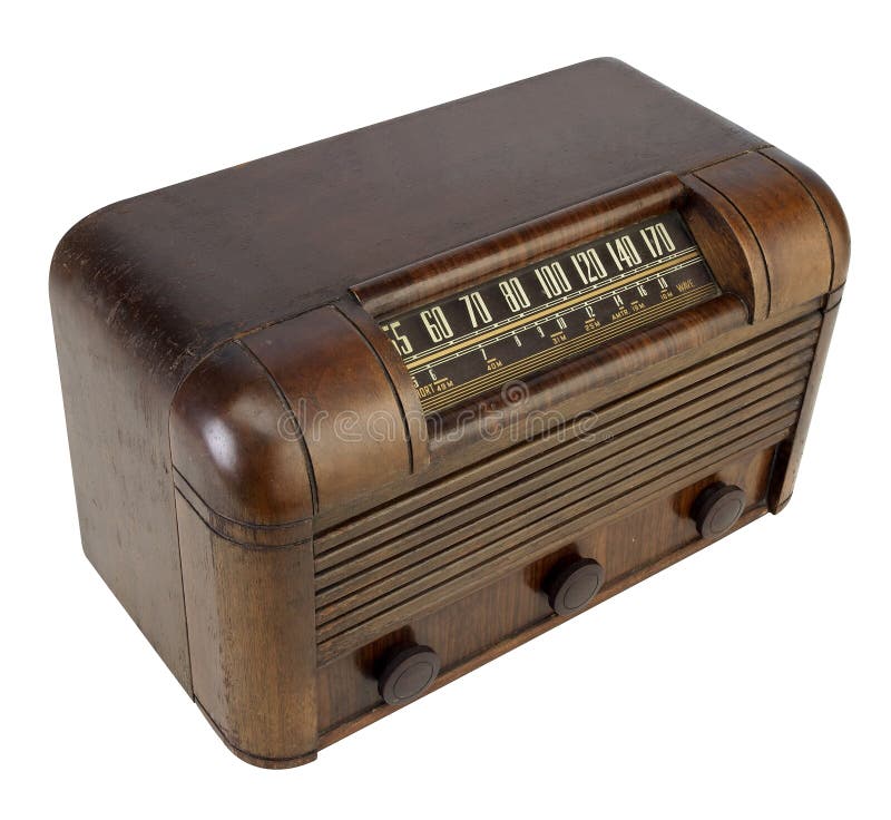 Vintage Tube Radio stock image. Image of music, audio - 8293175