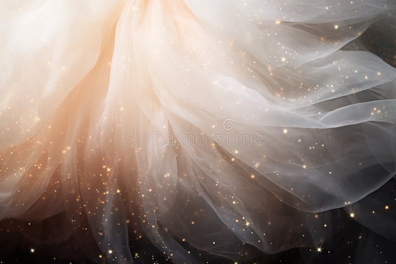 Vintage Tulle Chiffon Texture Background with Glitter Overlay Stock ...