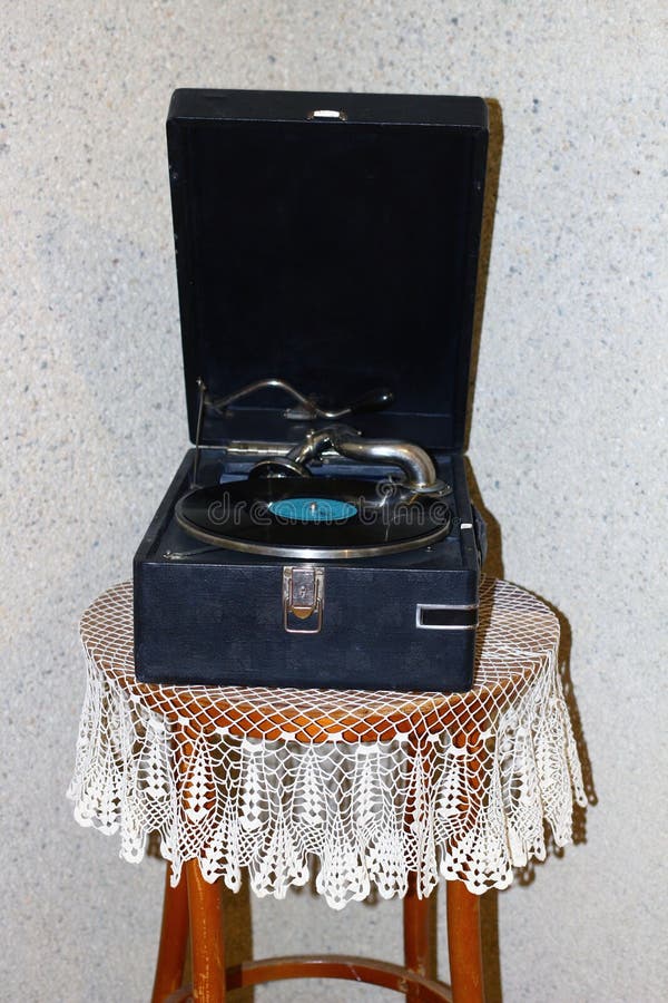 Vintage Turntable on the Table Stock Image - Image of racingvintage ...