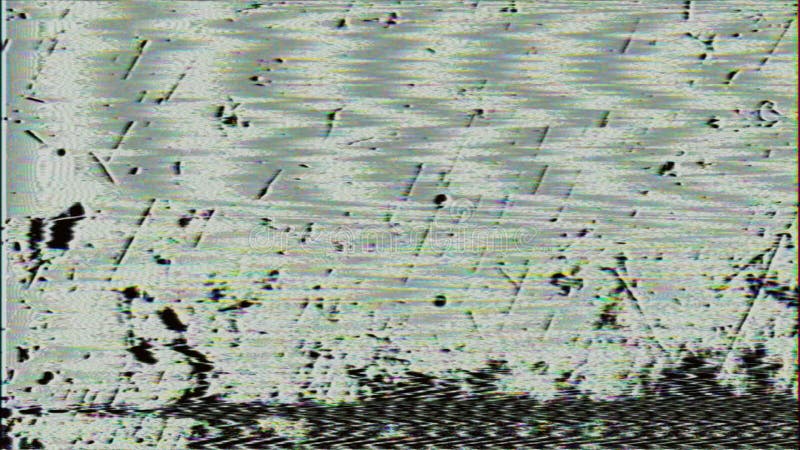 Vintage TV Screen Interference with Abstract Texture and Retro Grunge ...