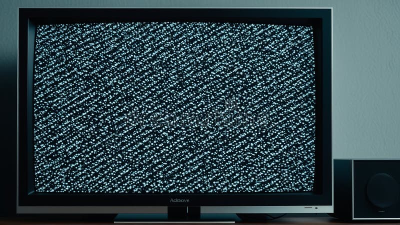 Vintage Tv Screen with Static Noise Displaying Retro Technology Vibes ...