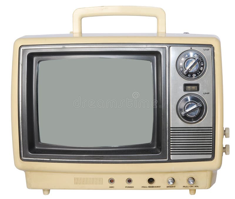 Vintage TV set stock photo. Image of vintage, electronics - 6364484