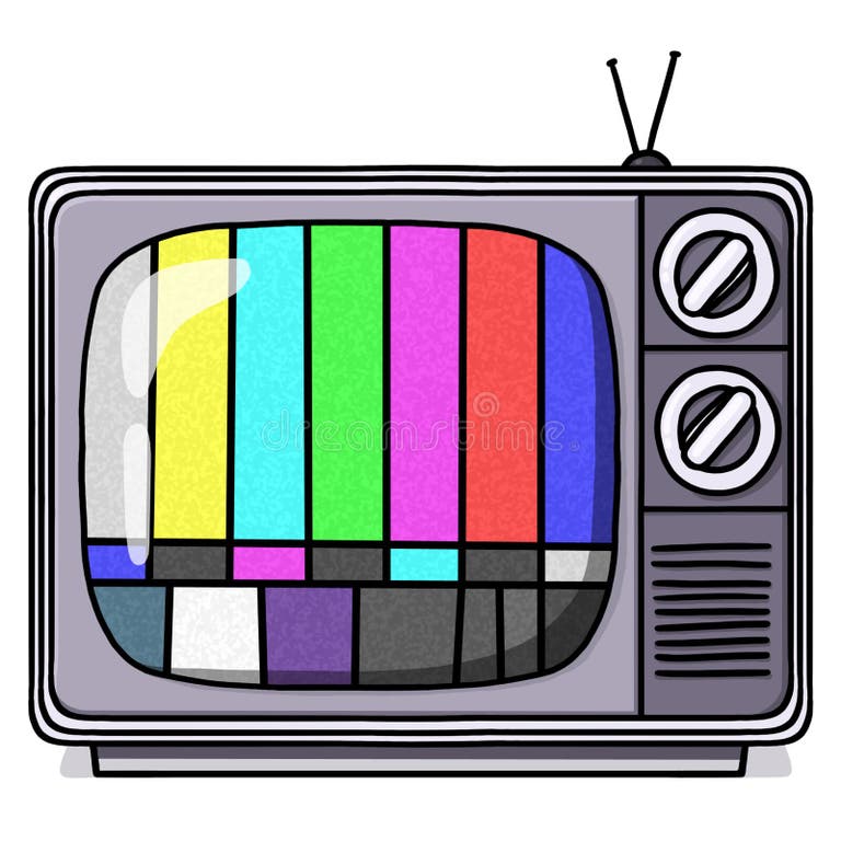 Black White Tv Test Pattern Stock Illustrations – 154 Black White Tv ...