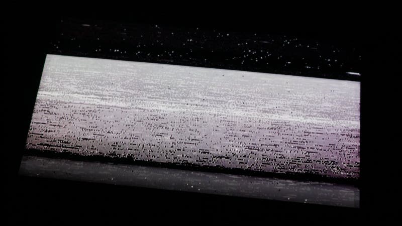 Vintage TV Static Noise Glitch Effect in Axonometric Projection Stock ...