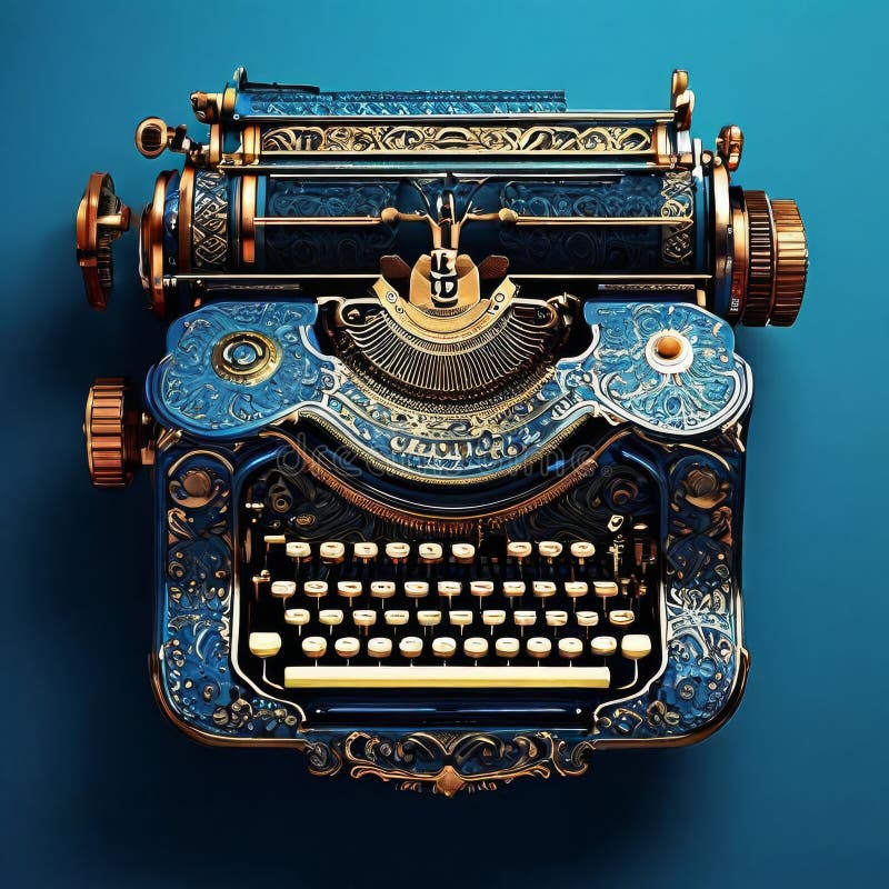 Vintage Typewriter With Blinking Cursor Editorial Stock Image Image Of Focus Industry 321809704