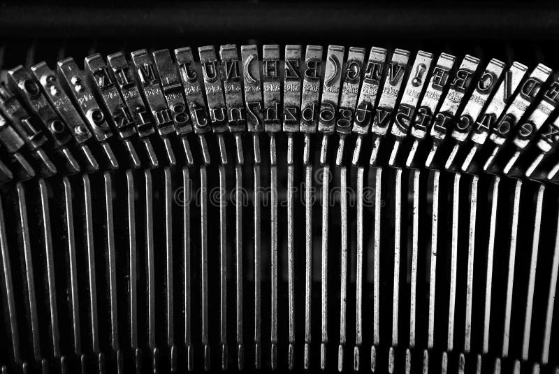 Vintage typewriter detail stock photo. Image of typeset - 31967268