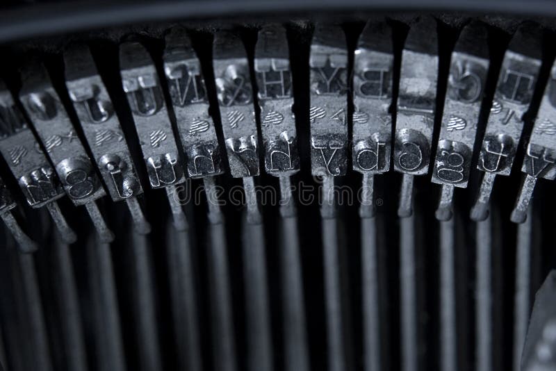 Vintage Typewriter Hammer Key Stock Photo - Image of type, cast: 1365774