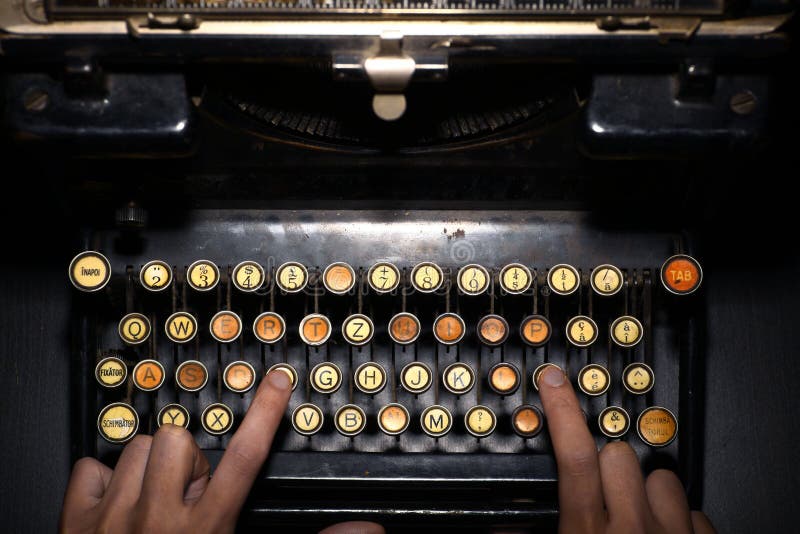 Old Typewriter with Qwerty Keyboard for Sale in the Market of San Telmo ...