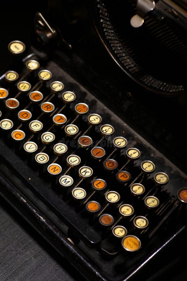 Vintage Typewriter Keyboard Stock Image - Image of dusty, closeup: 50175377