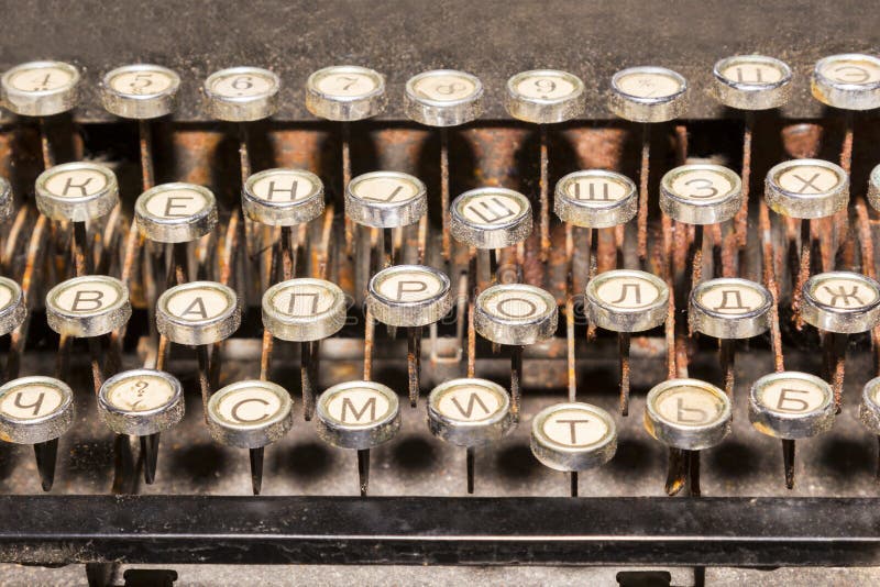 Vintage Typewriter Keyboard Stock Image - Image of journalism, keys ...