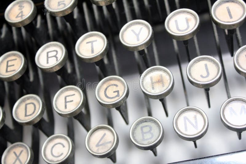 Typewriter keys stock image. Image of mechanical, alphabet - 30216529