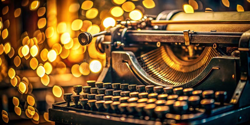 A Vintage Typewriter Letter on Aged Paper a Deep Focus Image Captures ...